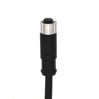 China PVC Cable Pre Assembled M8 3 Pin Female Connector IEC 61076-2-104 Straight for sale