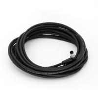 China Angled M8 3 Pin Male Connector Pre Assembled Customized Cable A Code PVC for sale