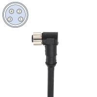 China Angled M8 Circular Connector Female 4 Pin for sale