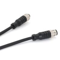 China Female M8 Connector 3 Pin With Shielded Cable for sale