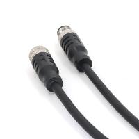 China IEC 61076-2-104 M8 Connector 4 Pin With Cable Straight Female A Code PVC Shielded for sale