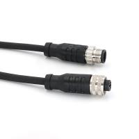 China IEC 61076-2-104 M8 Connector 4 Pin With Cable Straight Female A Code PVC Shielded for sale