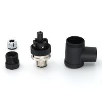 China Angled Circular M12 Connector 5 Pin IP67 Male for sale