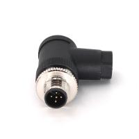 China Angled Circular M12 Connector 5 Pin IP67 Male for sale