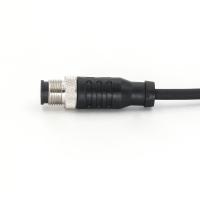 China Male M12 8 Pin Connectors Pre Assembled Cable Straight PVC FPM/FKM for sale