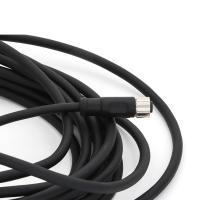 China Straight Female M8 5 Pin Connector Pre Assembled Cable Customized Length B Code for sale