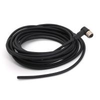 China Angled M12 Connectors Female 8 Pin Waterproof IP67 With Molded Cable for sale