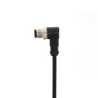 China Molded Cable M12 Connectors IEC 61076-2-101 PIN3 A Coding Male Angled for sale