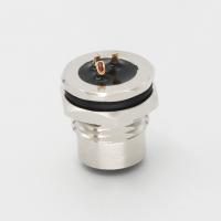 China Panel Mount M12 Connector IEC 61076-2-101 Female 3 Pin Front Mounting M16x1.5 for sale
