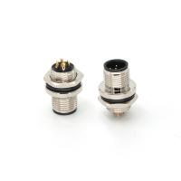China Flange Panel Mount M12 Connector Male 5 Pin Female Rear Mounting IP67 for sale