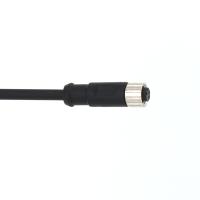 China 8Pin M8 Connectors Pre Assembled Cable With Straight Female 30V A Code PVC Black for sale