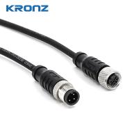 China M12 Circular Connector Female 1m Pre-molded Cable IP67 Waterproof 3 Pin A-coding for sale