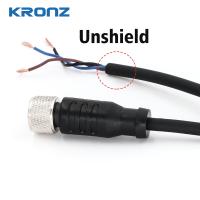 China Industrial M12 Connector Customized Cable 3 Pin Female KRONZ Cable Connector for sale