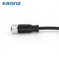 China M12 Circular Connector Straight 3P 5 Meter Sensor Connectors with Pre-molded PVC Cable for sale