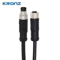 China IP67 Waterproof TPU M8 3-Pin Male Straight Connector for Unshielded Sensor Cable for sale