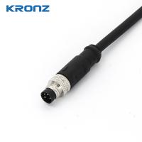 China M8 Industrial Connector Sensor with 10m PVC Cable 3 Pin Male Circular Connectors for sale