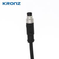 China M8 Circular Connectors IEC 61076-2-104 With 15m PVC Cable Waterproof IP67 Male Connector for sale