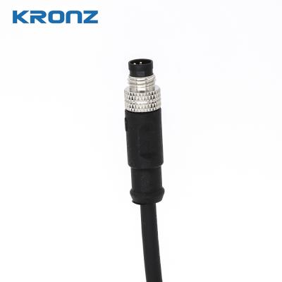 China M8 Circular Connectors IEC 61076-2-104 With 15m PVC Cable Waterproof IP67 Male Connector for sale