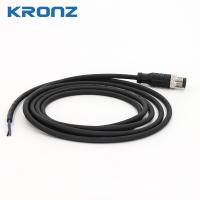 China M12 Sensor Connectors with PVC Cable A Code Industrial Straight Connector IP67 for sale