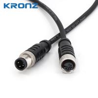 China M12 Connector with Pre-molded Cable 250V IP67 Gold-plated Contact for Automation Sensors for sale