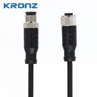 China M12 Connector IP76 A Code Connector Pre-assembly 4 Pin Male Circular Connectors for sale