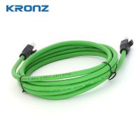China RJ45 Connector For Ethernet Data Transmission 4 Pin Cat5e With 15 Meter Green Cable for sale