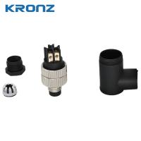 China M8 Sensor Connector 5 Pin B Code Male Angle Industrial Circular Connector Waterproof for sale
