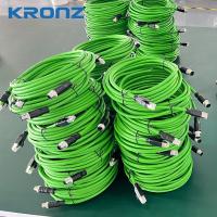 China M12 IE Connector Industrial Male Circular Connectors D-Code 4 Pin Lan Cable Connector for sale