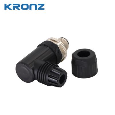 China Screw Connect M12 Connector Male 4 Pin For Heavy Duty Applications Rated Current 4A for sale
