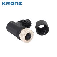 China M12 Circular Connector Angle Field-wirable Connectors 4 Pin Rated Current 4A/2A for sale