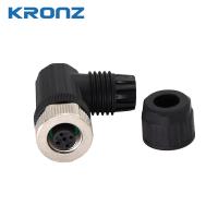 China M12 Circular Connector Angle Field-wirable Connectors 4 Pin Rated Current 4A/2A for sale