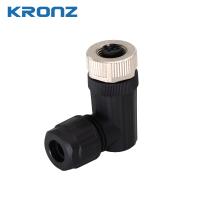 China M12 Connector 4 Pin Waterproof IP67 Cable Outlet Diameter 4-8mm Field-wirable Connectors for sale