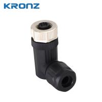 China M12 Female Connector Screw Connection ABS Contact Carrier Material for Industrial Needs for sale