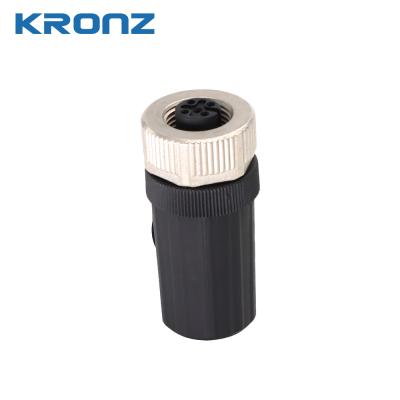 China M12 Circular Connector for Heavy-Duty Applications Rated Current 2A Waterproof Angle 5 Pin for sale