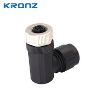 China M12 Circular Connector for Heavy-Duty Applications Rated Current 2A Waterproof Angle 5 Pin for sale