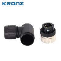China Industrial M12 Fielded-wirable Connector Resistance ≤5mΩ 4 Pin Outlet Diameter 4-8mm for sale