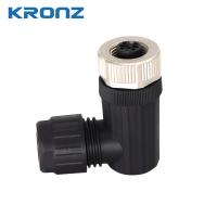 China Industrial M12 Fielded-wirable Connector Resistance ≤5mΩ 4 Pin Outlet Diameter 4-8mm for sale