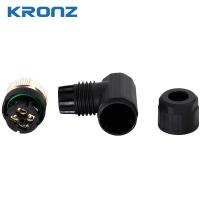 China M12 Socket Connector Angle Cable Outlet 4-8mm A-code NBR Seal Material Screw Connection for sale