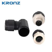 China IEC 61076-2-101 Standard M12 Connector in Black Housing Material PBT/PA Clamp Matrix Material for Industrial Automation for sale
