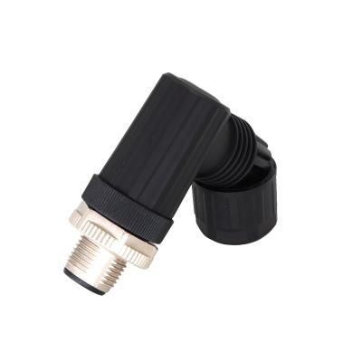 China Angle Outlet 4-8mm Gold-plated Contact Surface M12 Connector for Coding Applications for sale