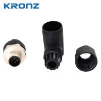 China Screw Connect M12 Male Connector Cable Outlet Diameter 4-8mm Aviation Plug Socket Circular for sale