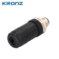 China M12 Male Connector 5 Pin with Straight Cable Outlet 60V Industrial Circular Connector for sale