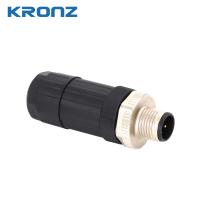 China M12 Connector 2A/30V Aviation Plug Waterproof IP67 A-code 8 Pin Circular Connectors for sale