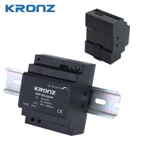 China 12V 90W Din Rail Mout Industrial Power Supply with Black Plastic Housing Max.120mV for sale