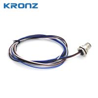 China M12 Cable Connector Male Aviation Socket with 1m Wire Open 12mm Panel Mount Plug for sale
