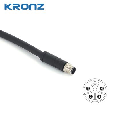 China M12 connector 2M cable K-code IP67 protection used for industrial automation for sale