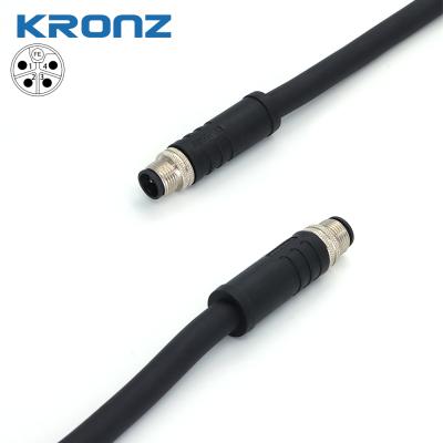 China M12 connector 2M cable L-code IP67 protection used for industrial automation for sale
