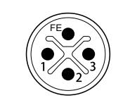 China M12 connector male 2M cable S-code IP67 suitable for industrial automation for sale