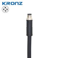 China M12 connector male 2M cable S-code IP67 suitable for industrial automation for sale