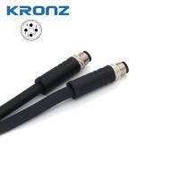 China M12 connector 2M cable T-code IP67 protection used for industrial automation for sale